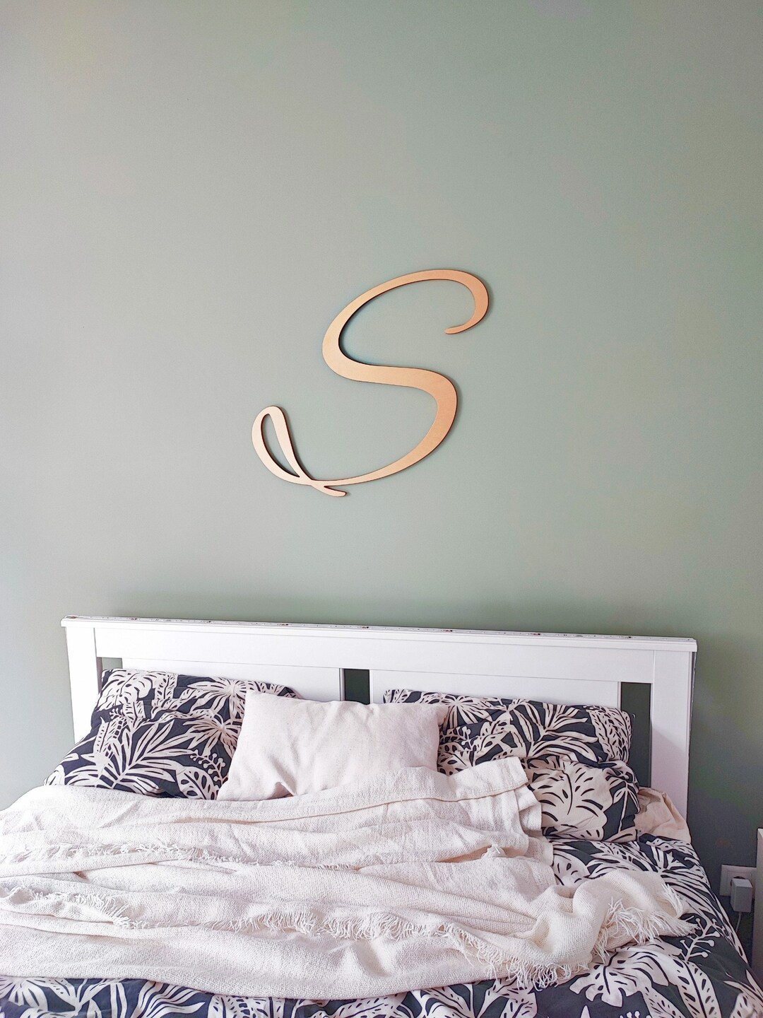 Custom Wooden Monogram Letter for Wall, Initial Letter for College ...
