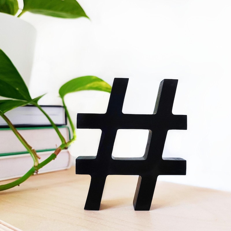 Custom Hashtag Sign - Etsy