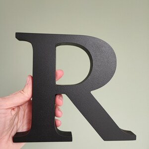Freestanding Letters Painted Black, Custom Wood 3d Block Letters ...