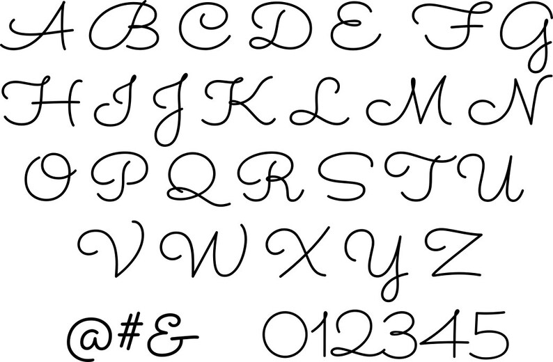 Cursive Letters for Wall Decor Large Wooden Letters Above Bed - Etsy