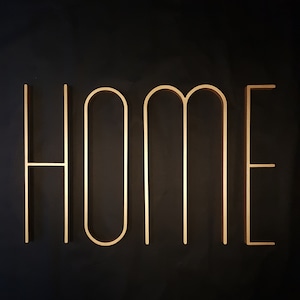 Mid Century Modern Home Wall Letters, Home Sign Modern Letters ...