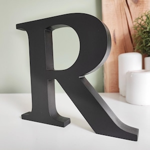 Freestanding Letters Painted Black, Custom Wood 3d Block Letters ...