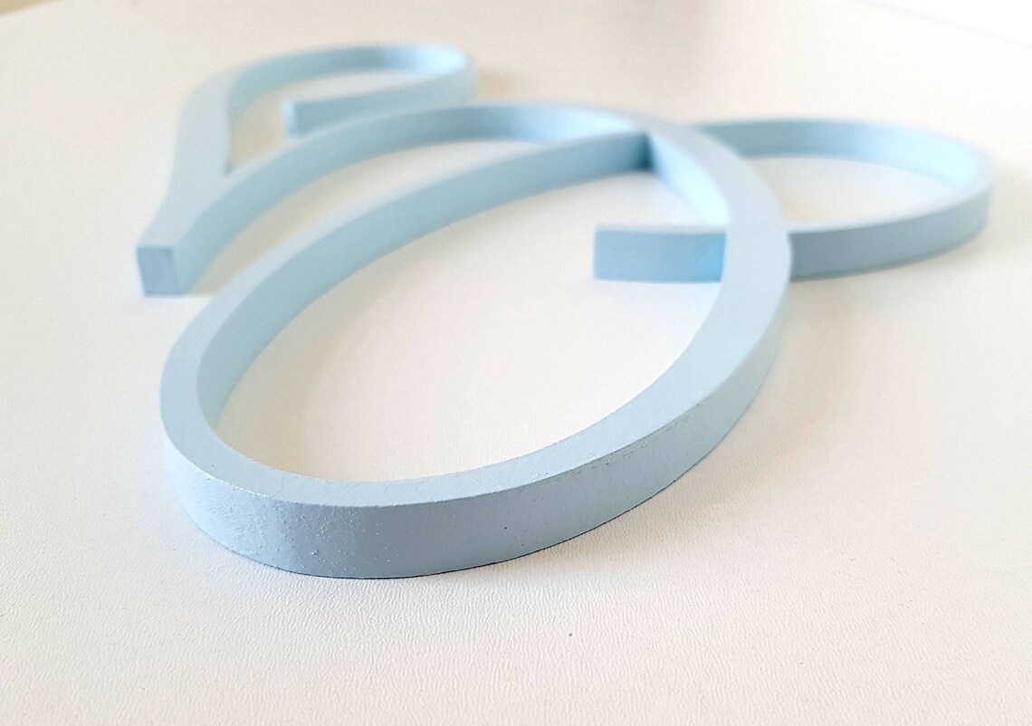 Custom alphabet letters monogram wall sign large wood letters | Etsy