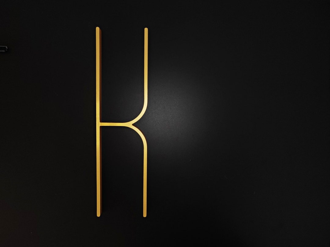 Mid Century Modern Wood Letters Above Bed Initial Wall Decor, Large ...