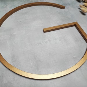 Large Wooden Letters for Wall Decor, Modern Gold Wood Letters Bedroom ...