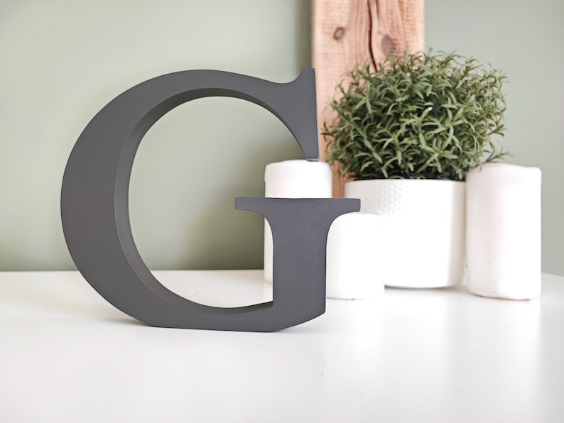 Painted Free Standing Letters for Shelf Custom Wood 3d Block - Etsy