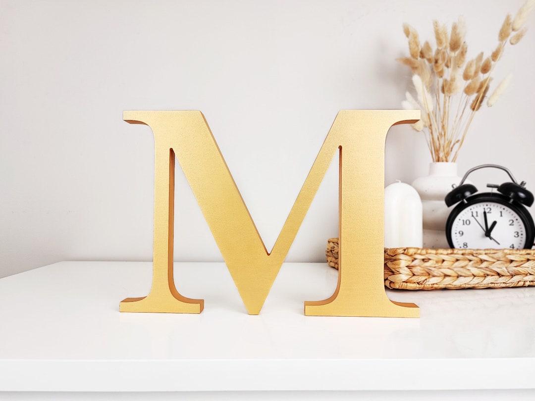 Decorative Standing Letter Shelf Decor, Freestanding Letter Custom ...