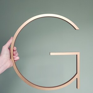 Large Wooden Letters for Wall Decor, Modern Gold Wood Letters Bedroom ...