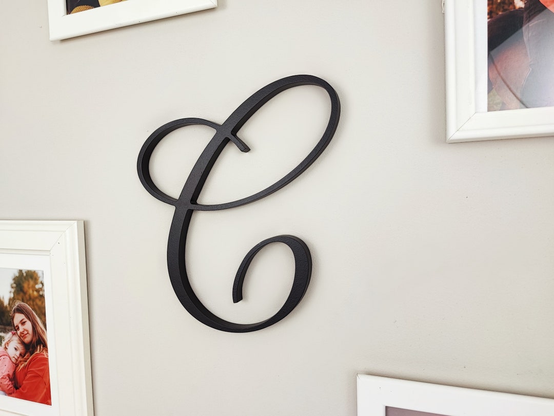 Custom Wooden Initial Letter Wall Decor Personalized Above Bed Decor - Etsy