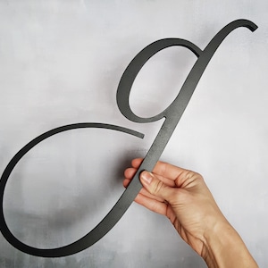 Large Cursive Letters for Wall Decor, Decorative Wooden Above Bed ...