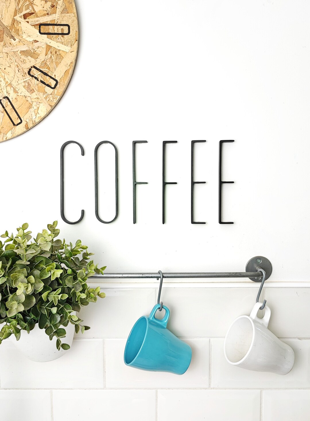 Made to Order Coffee Sign Trendy Wall Art, Modern Letters Kitchen Wall ...