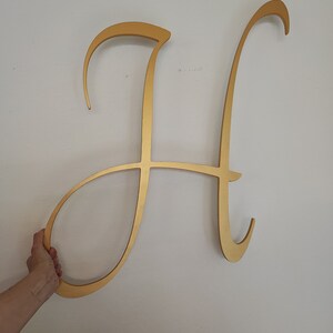 Large Wall Letter, Wood Letters, Wedding Monogram, Decorative Cursive ...