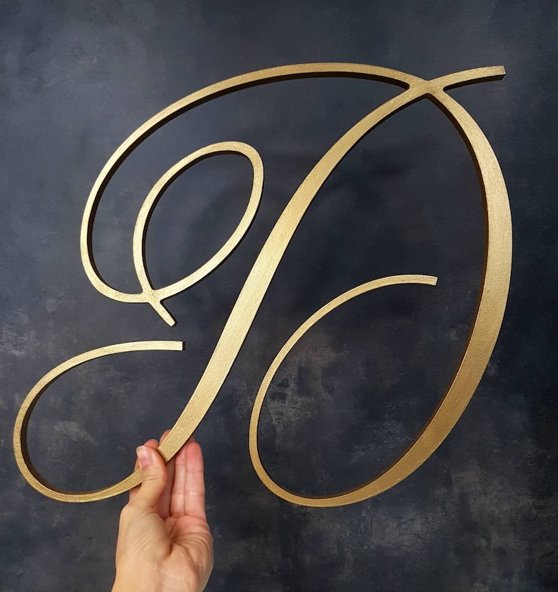 Cursive Letters Preppy Room Decor Large Wall Letters College - Etsy