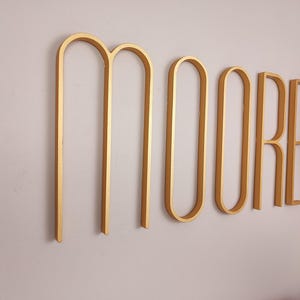 Custom Family Name Sign for Wall, Mid Century Modern Company Name ...