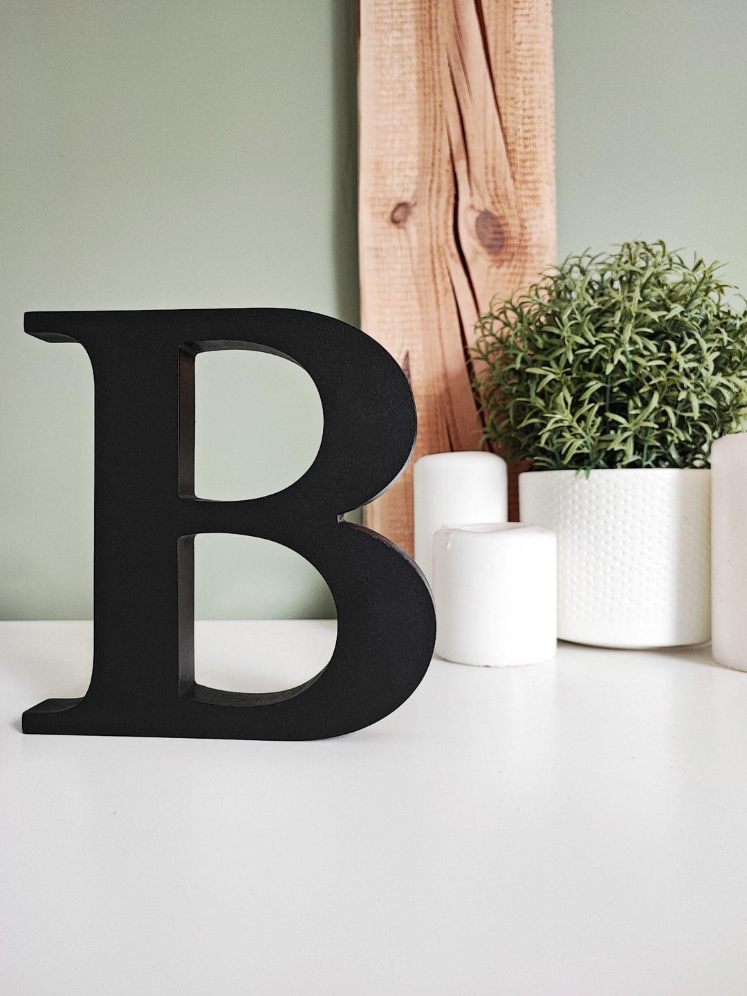 Personalized Wooden Name Letter – Custom Freestanding Initial Gift for ...
