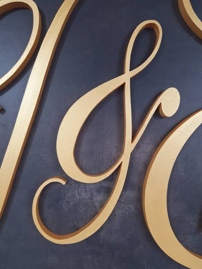 Bride and Groom Initials Wedding Backdrop Cursive Letters - Etsy