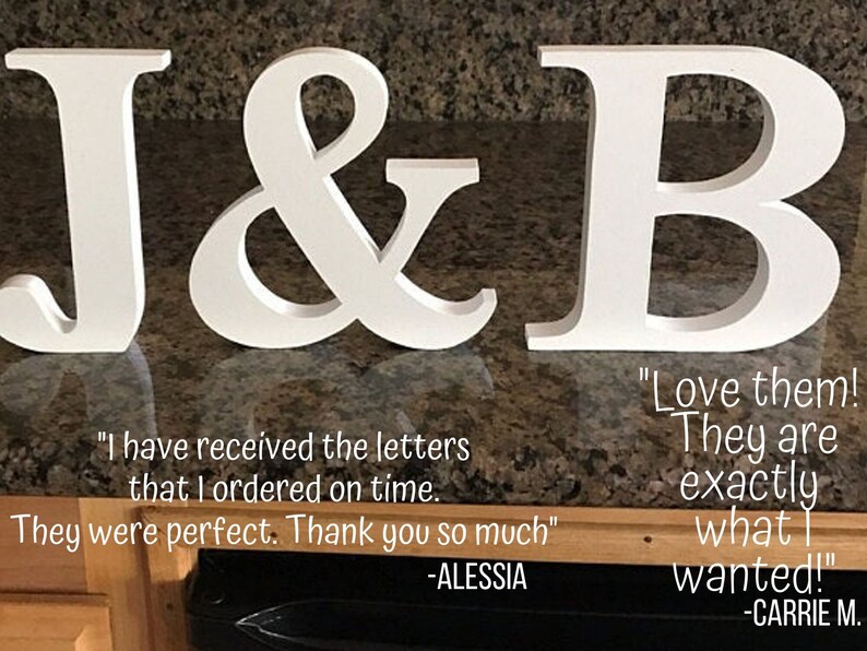 Custom Wood Table 3d Letters Large Wooden Standing Letters | Etsy