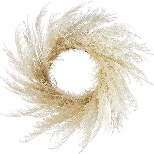 Faux Pampas Wreath - Etsy