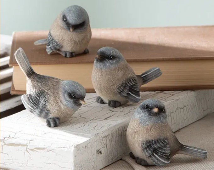 Set of Four Blue Bird Set Mothers Day Gift Grandmother Gift Spring ...