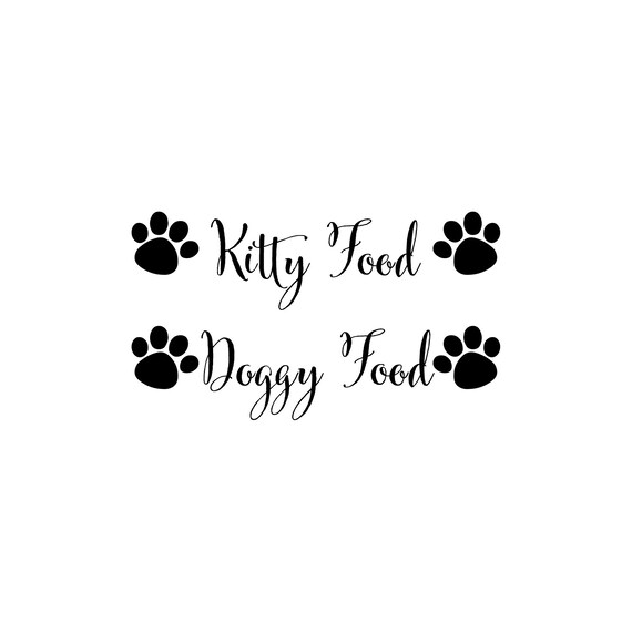 Pet Food Labels SVG Cricut Cutter Vector - Etsy