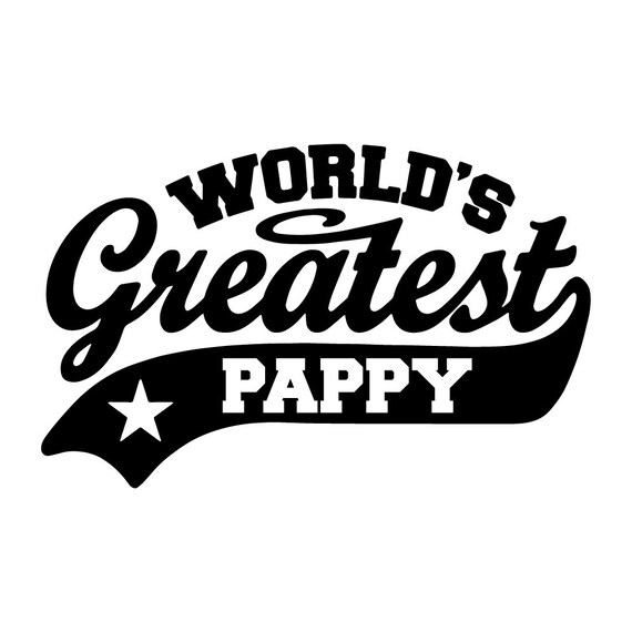 World's Greatest Pappy SVG Cricut Cutter Vector - Etsy