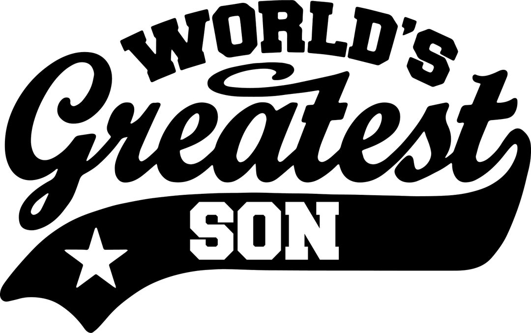 World's Greatest Son SVG, Cricut Cutter Vector - Etsy