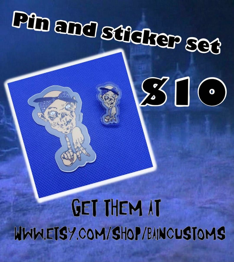 Crip Keeper Sticker and Pin Set - Etsy