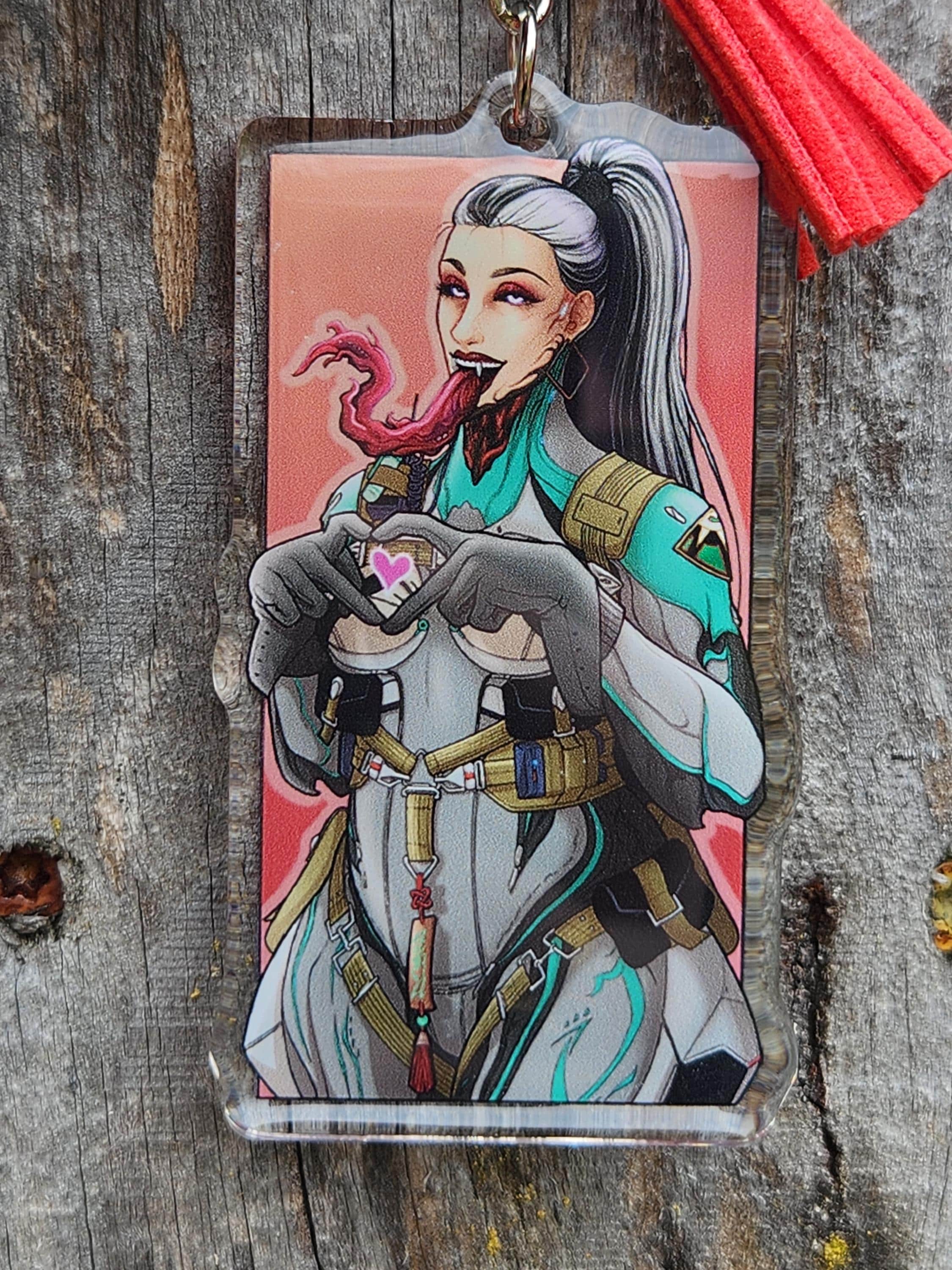 Warframe 1999 Inspired - Eleanor Nightingale Acrylic Charm Keychain - Double Sided - Etsy
