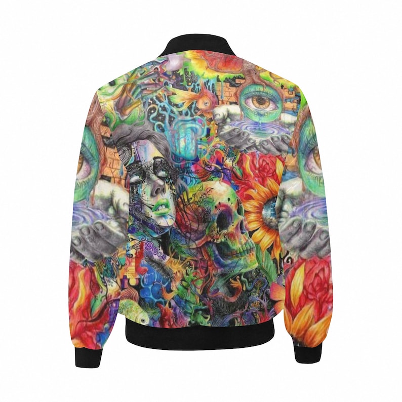 Psychedelic Jacket limited Edition Stoner Jackets 4/20 Acid Trip Bomber ...