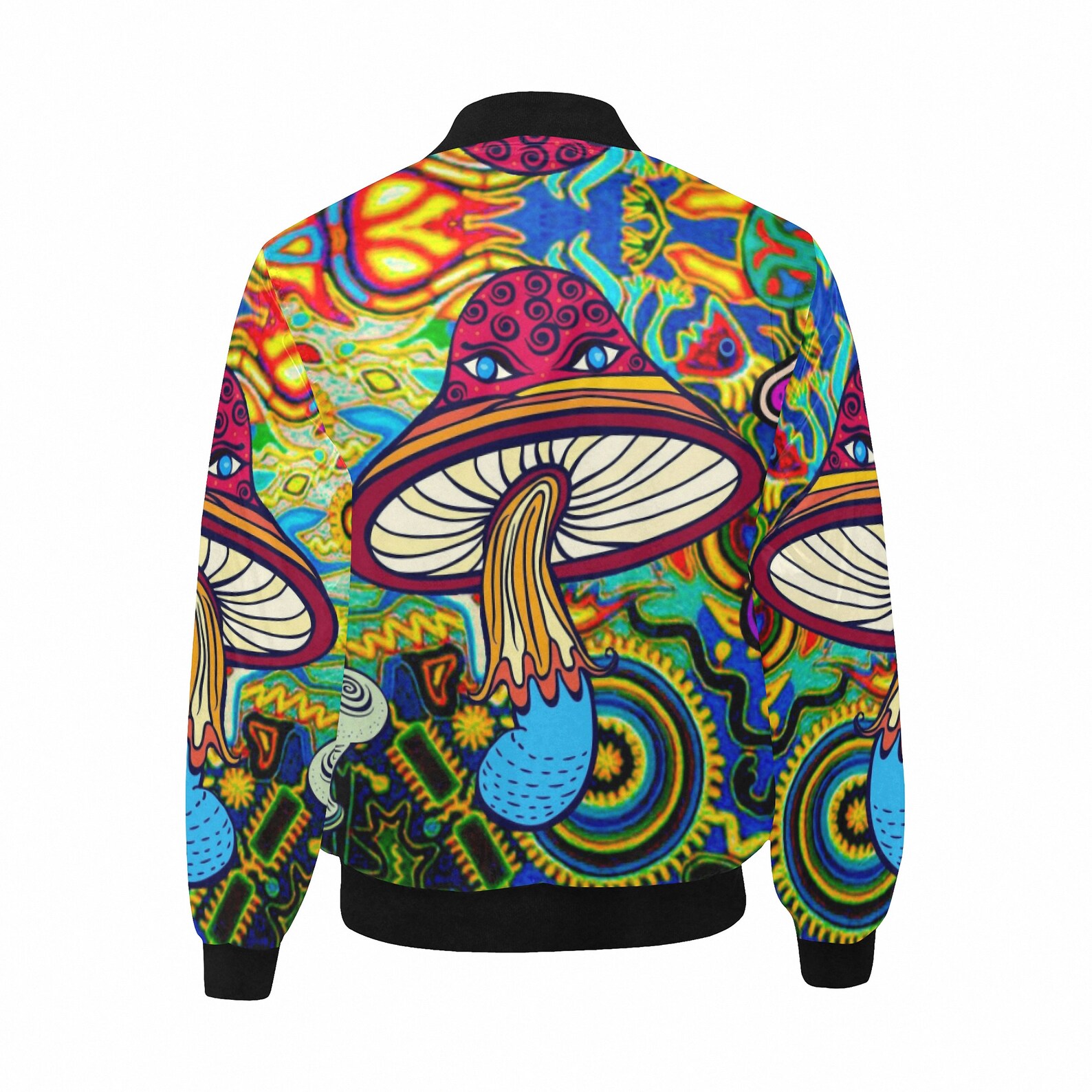 Psychedelic Jacket Magic Mushroom limited Edition Stoner Jackets 4/20 ...