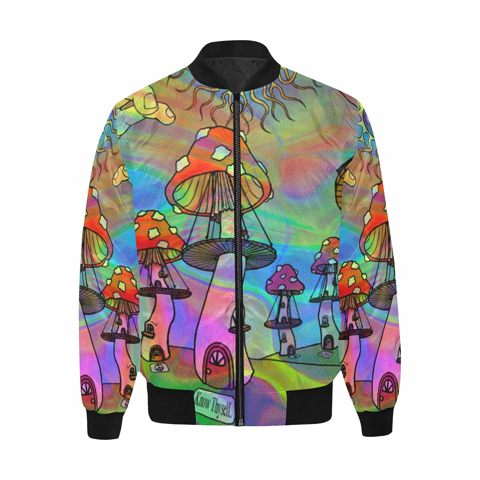 Psychedelic Jacket Magic Mushrooms Kingdom "Limited Edition" - Stoner ...