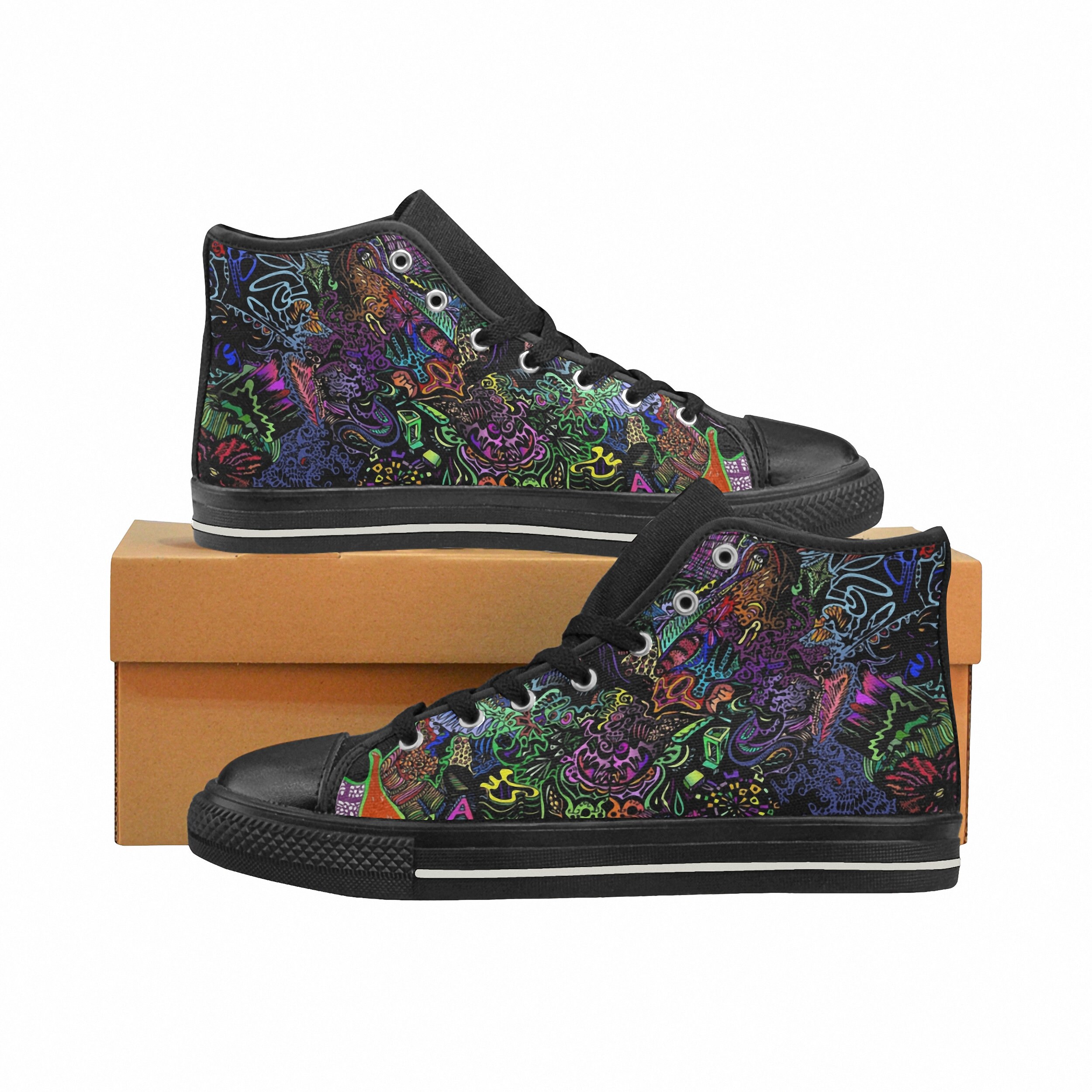 Psychedelic Shoes Street Lucid Art limited Edition - Etsy