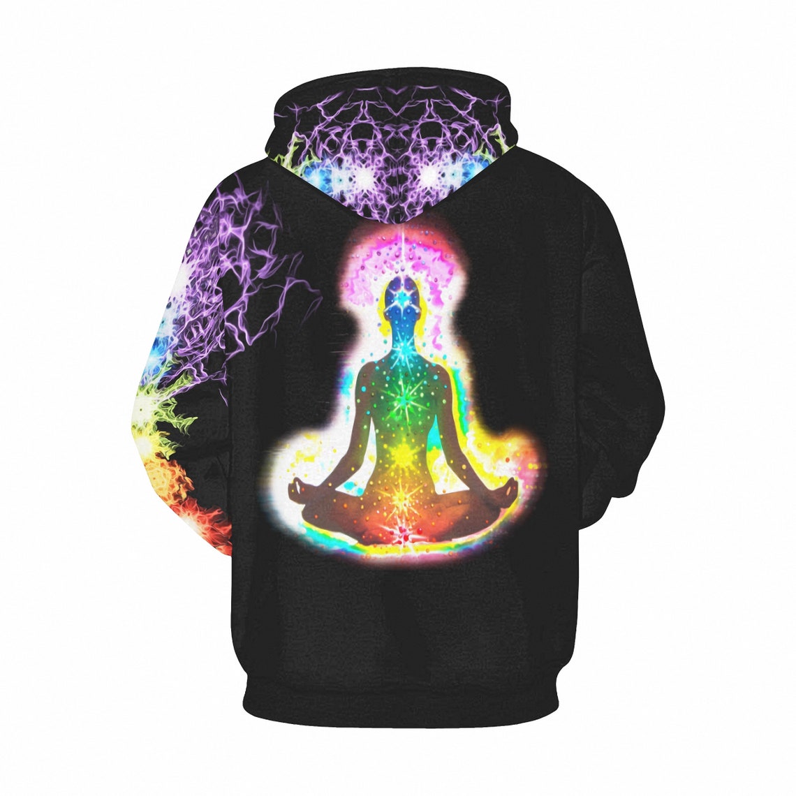 PSYCHEDELIC Hoodie 7 CHAKRAS limited Edition - Etsy