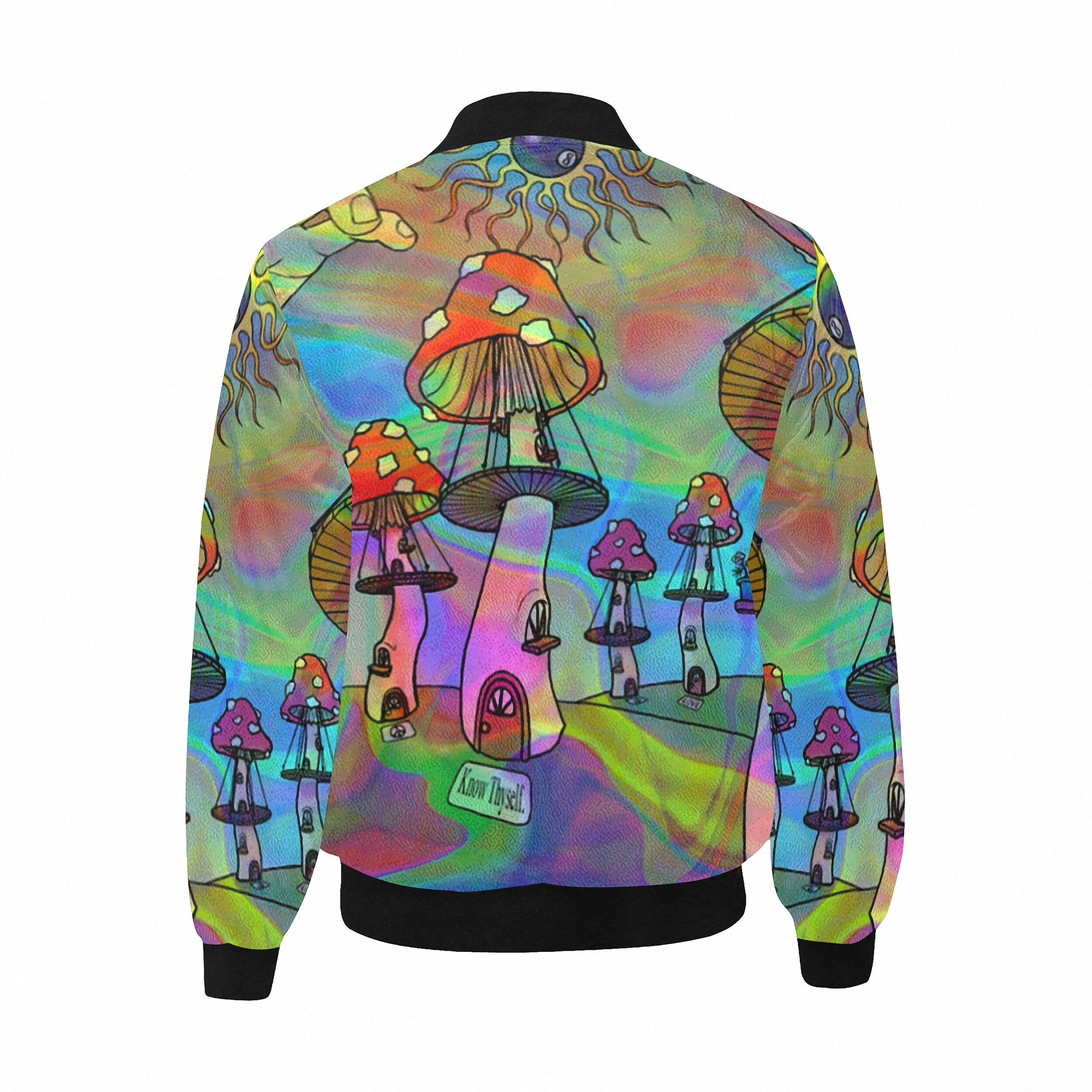 Psychedelic Jacket Magic Mushrooms Kingdom limited - Etsy