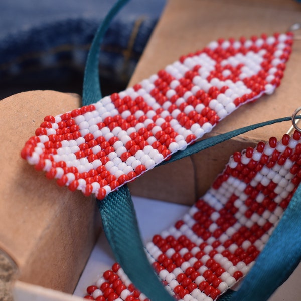 Ukrainian Beaded Earrings - Etsy