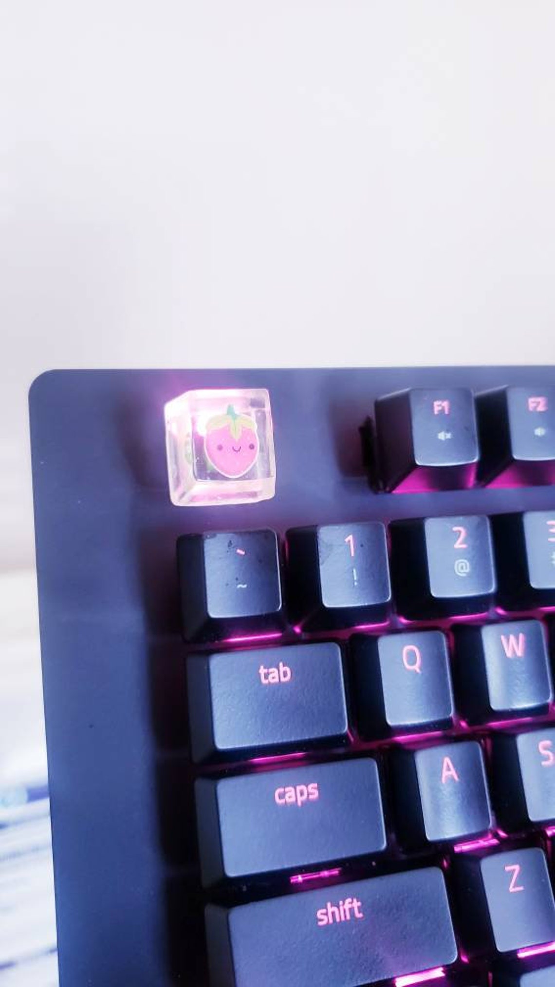 Artisan Strawberry Resin Keycap - Etsy