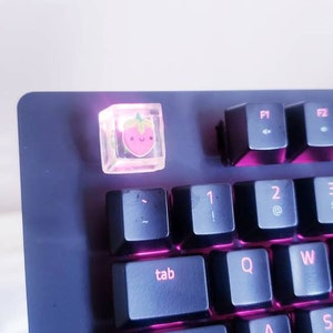 Artisan Strawberry Resin Keycap - Etsy