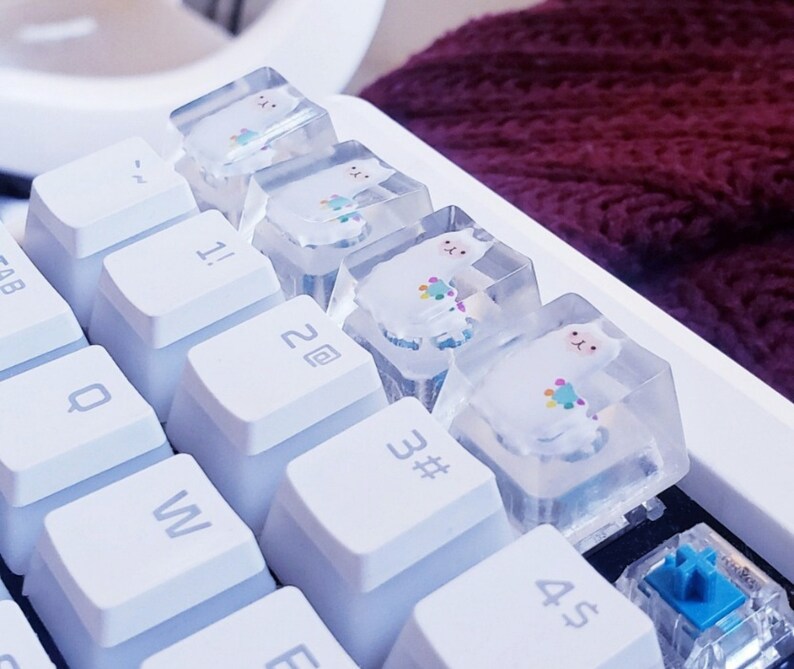 Llama Artisan Resin Keycap - Etsy