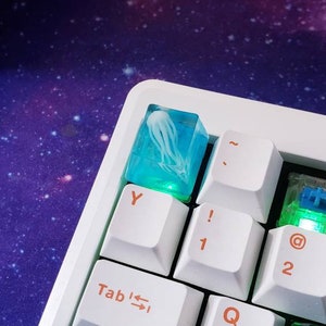 Jellyfish Resin Keycap - Etsy