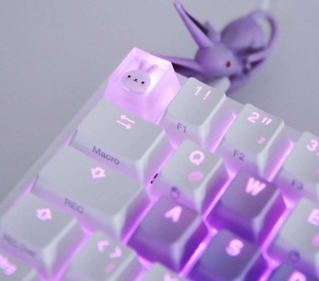 Artisan Bunny Keycap - Etsy