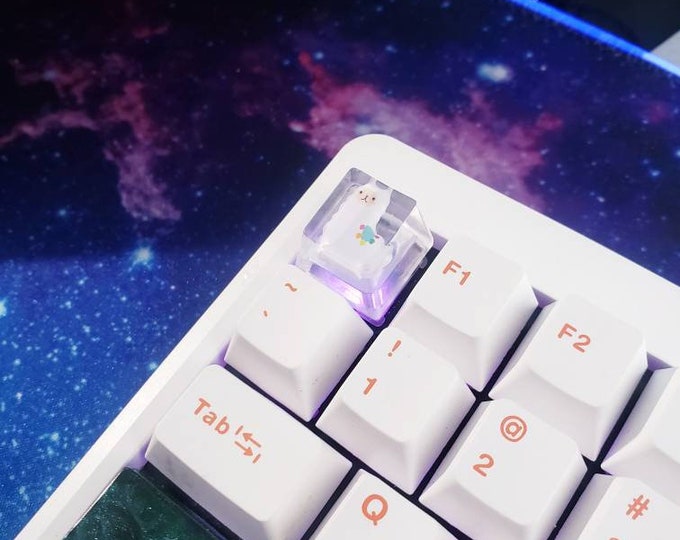 Llama Artisan Resin Keycap - Etsy