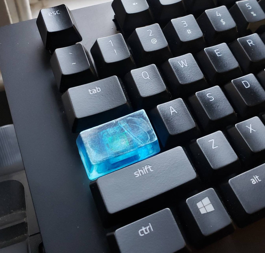 Blue Pearl Artisan Resin Keycap - Etsy
