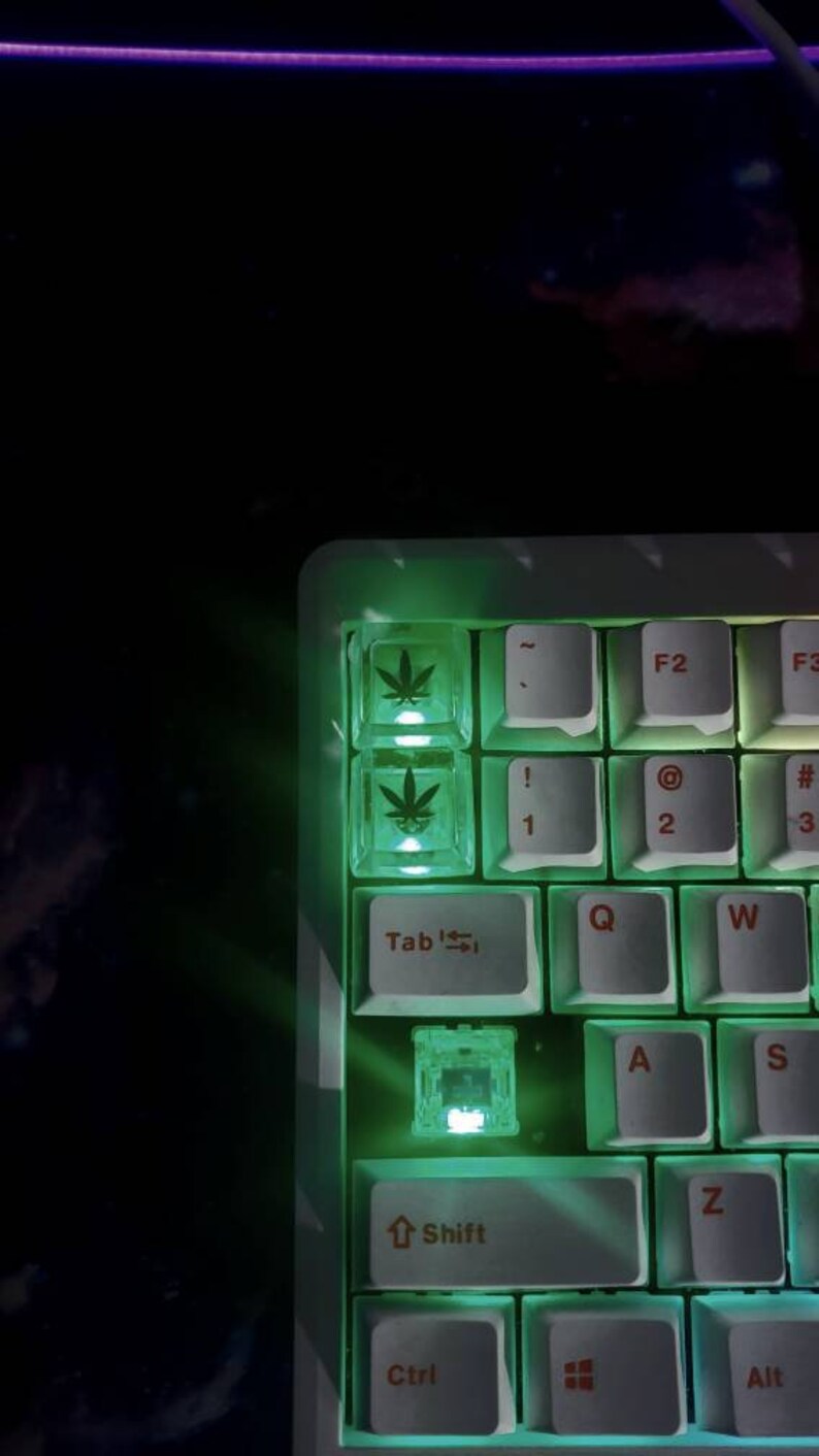 Canna Leaf Keycap - Etsy