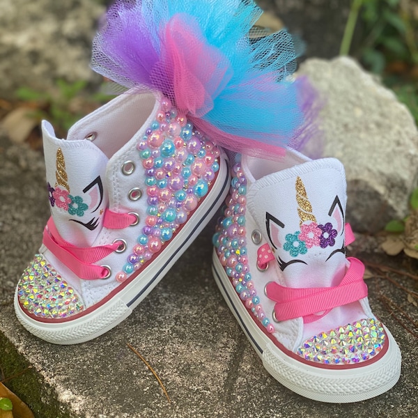 Unicorn Converse - Etsy