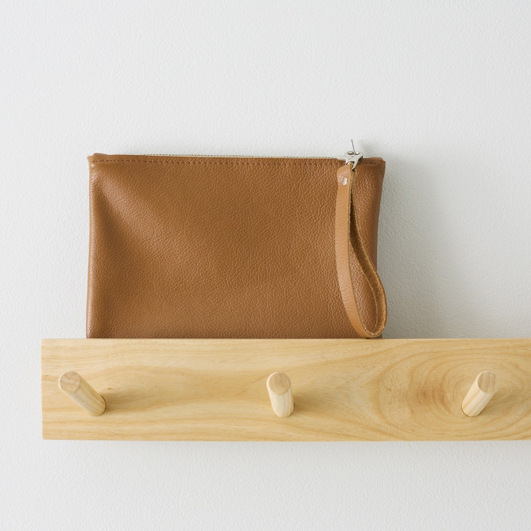 Tan Leather Clutch Bag Tan Clutch Bag Leather Evening Bag - Etsy