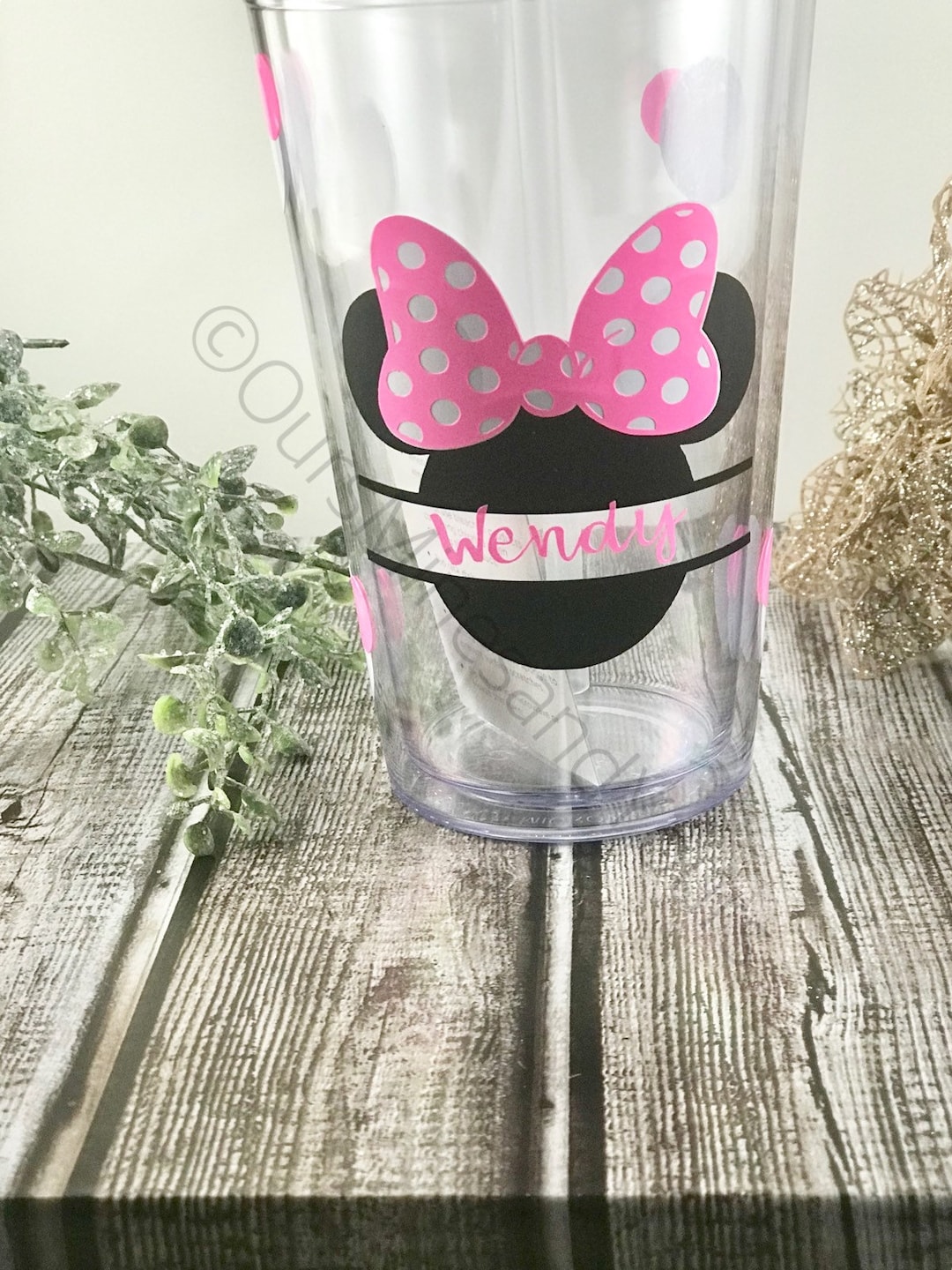 Pink Minnie Mouse Tumbler Minnie Tumbler Personalized Minnie Tumbler ...