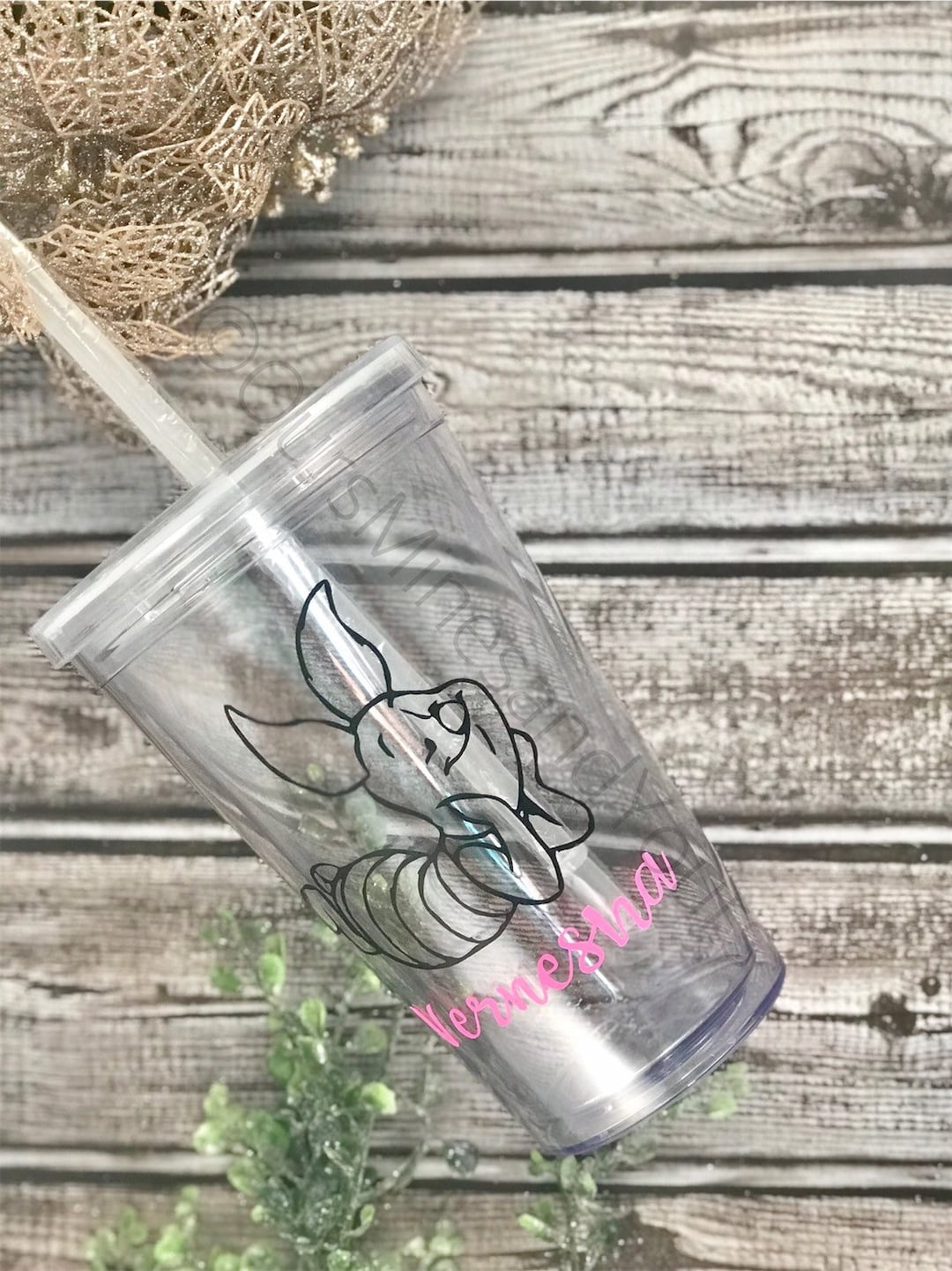 Piglet Name Tumbler Personalized Piglet Name Tumbler - Etsy