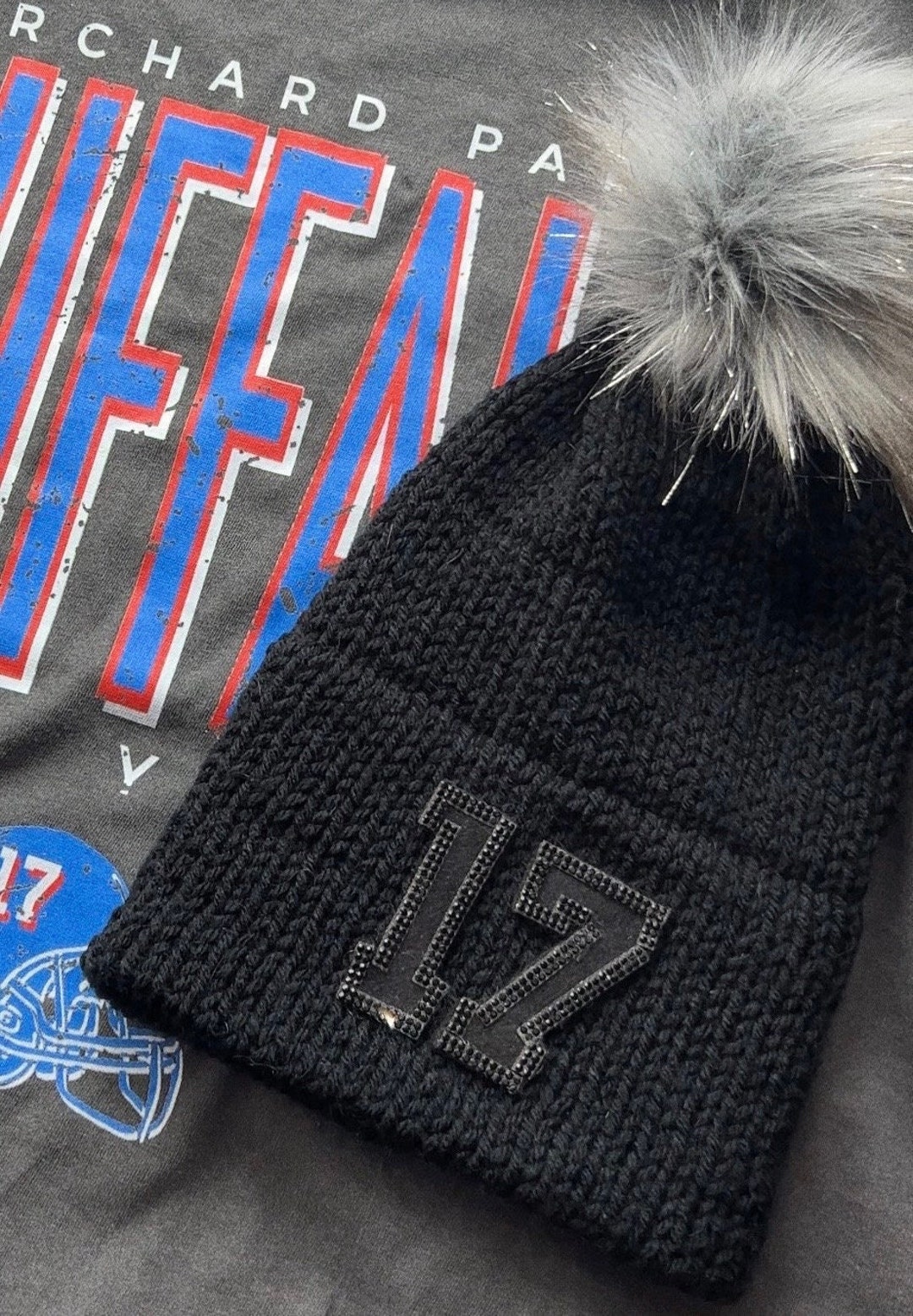 17 Sparkle Knit Hat - Black - Etsy