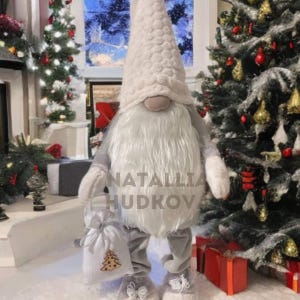 Pattern Pdf Big Cnome Height of 1 Meter + Tutorial for Christmas. Large ...