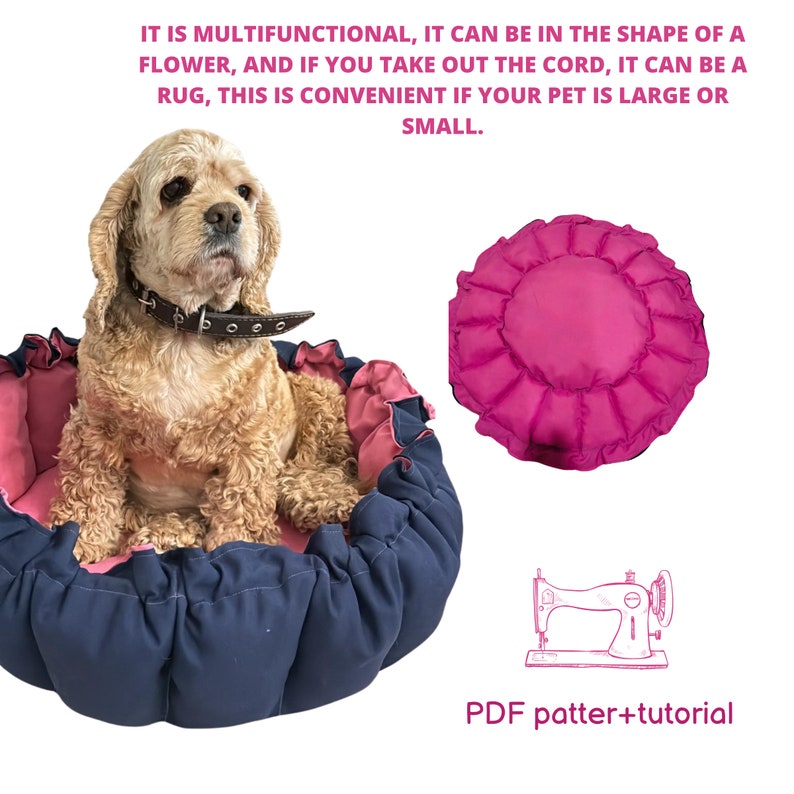 Pattern Pdf Bed for Cats and Dogs DIY Instruction + Tutorial 3 Sizes - Etsy